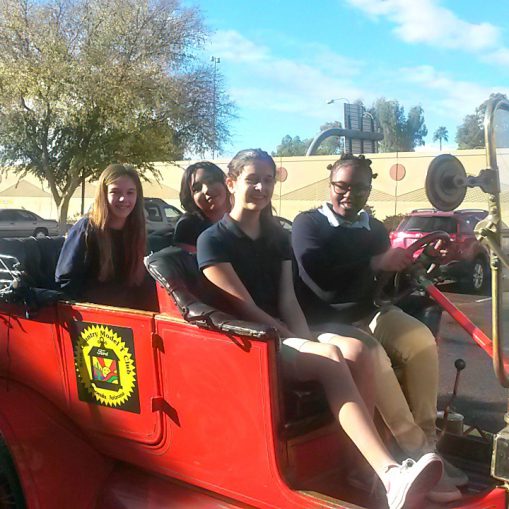 Ford Model T's Visit PRA for History Lesson - Painted Rock Academy
